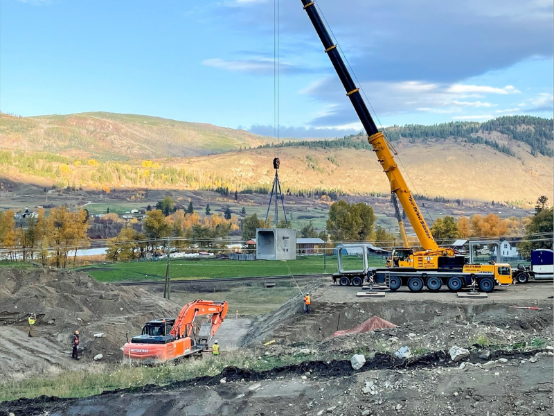 Work is underway on the new structures for the Chase West Project ...