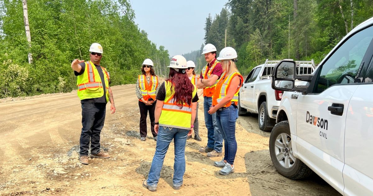 McGill corporate office tours Dunn Lake Road project // Dawson Civil